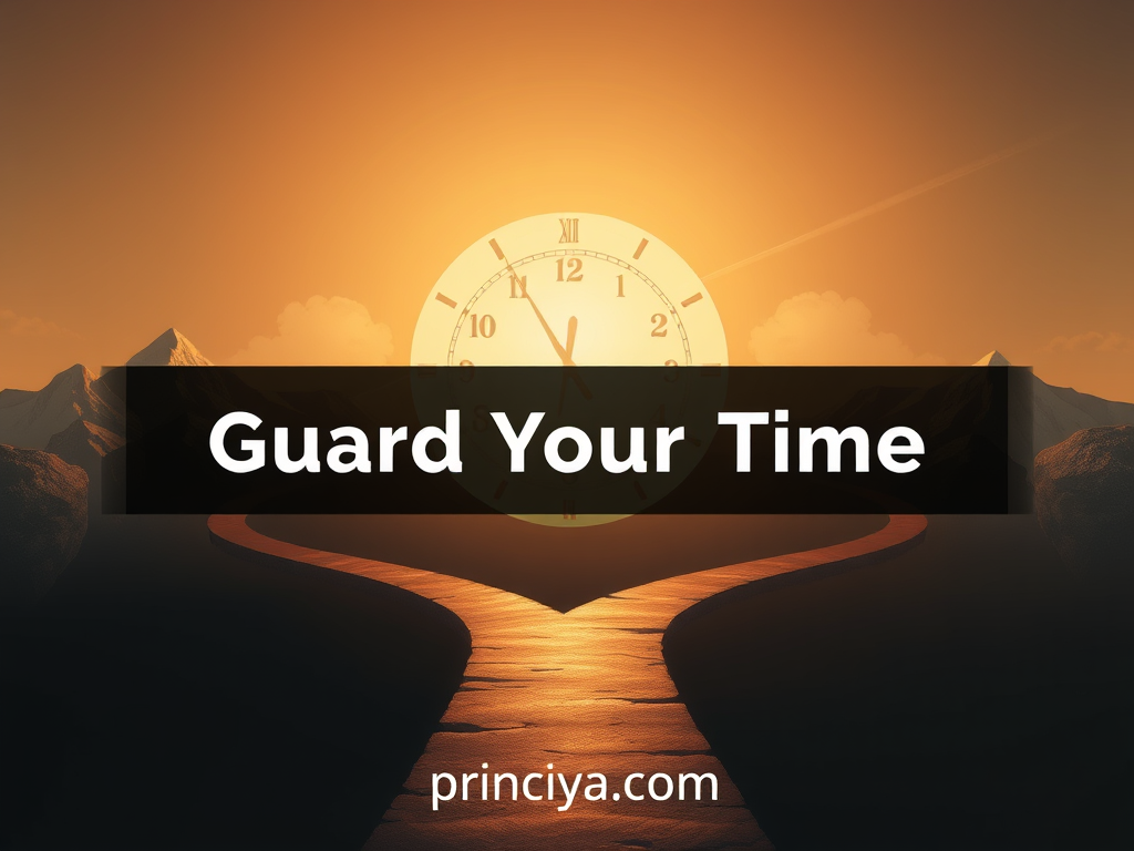Guard Your Time, Not Others – Princiya Sequeira